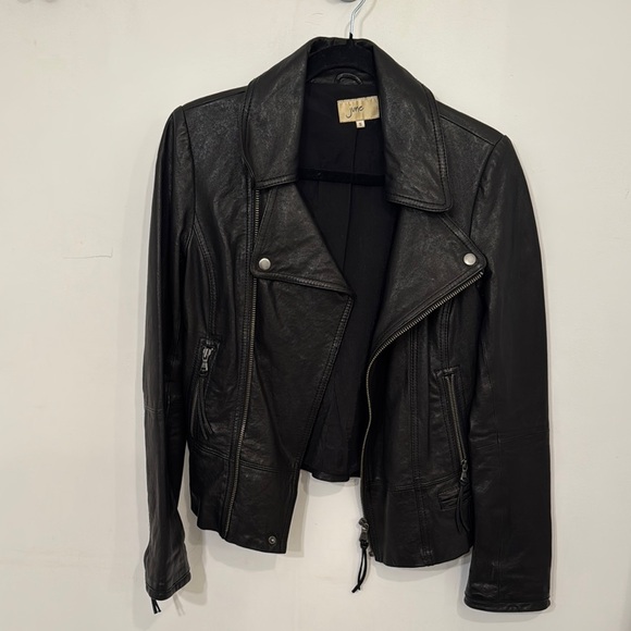 June | Jackets & Coats | June Black Leather Jacket | Poshmark